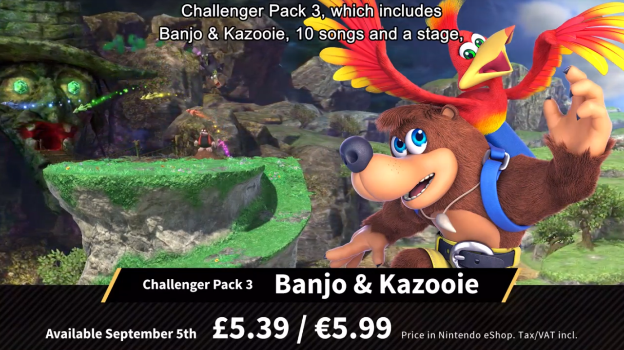 Banjo-Kazooie DLC for Super Smash Bros. releasing today | VGC