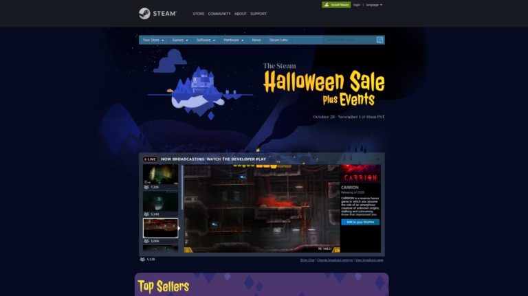 Steam launches Halloween sale | VGC