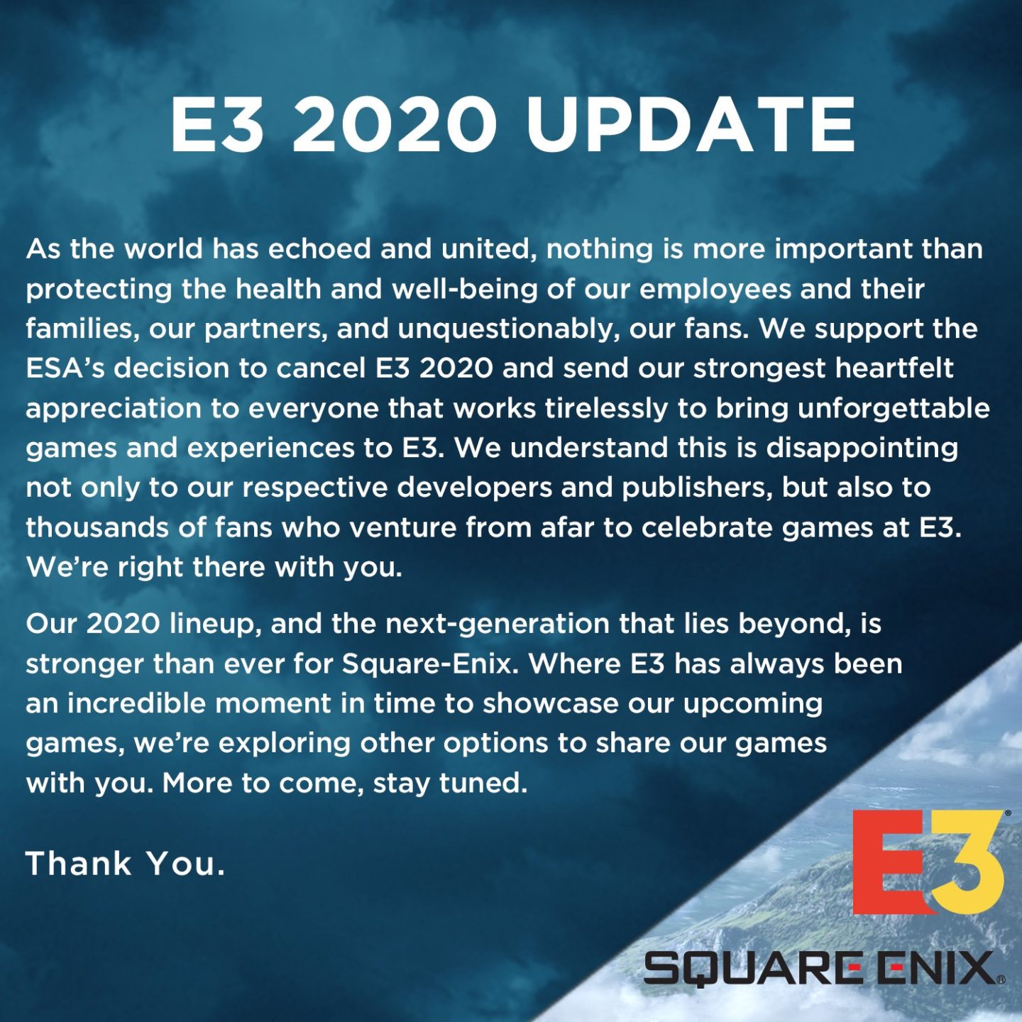 Square Enix exploring ways to show ‘strongest ever line-up’ after E3 ...