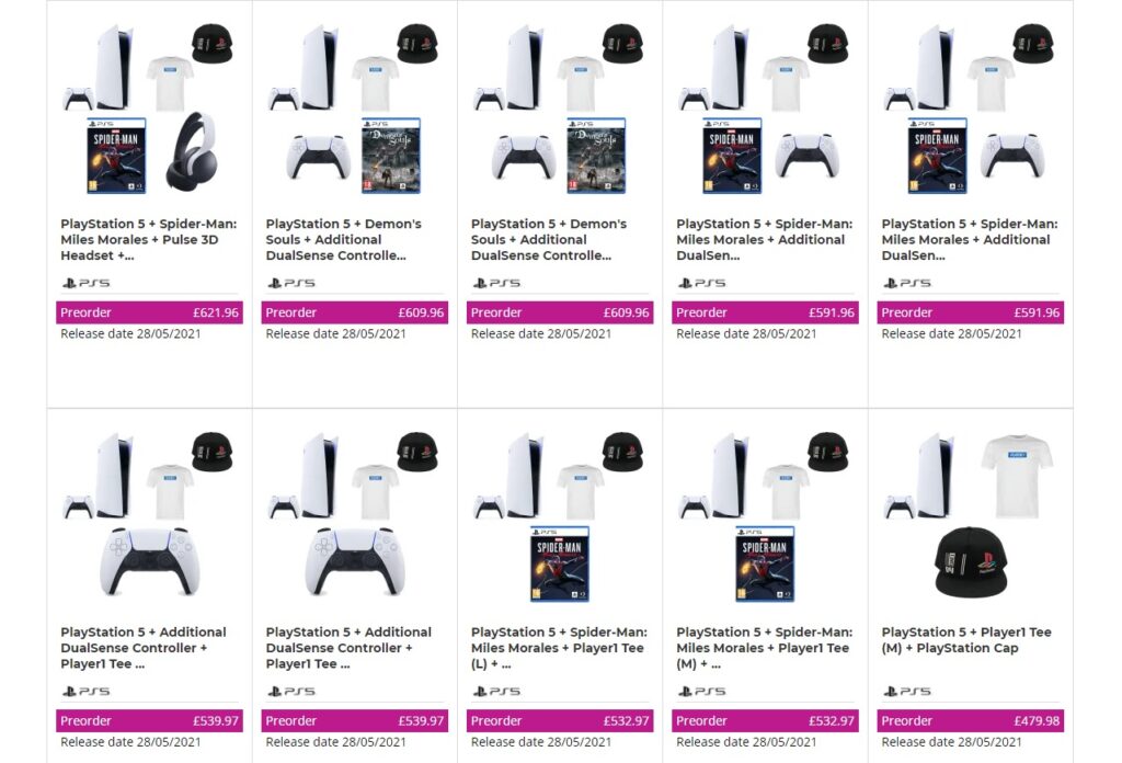 UK retailer Game is currently selling PlayStation 5 console bundles ...