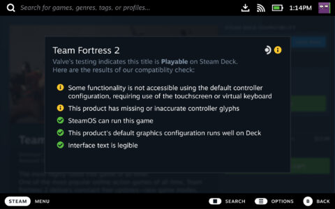 Steam Deck will have a rating system that shows which games play best ...