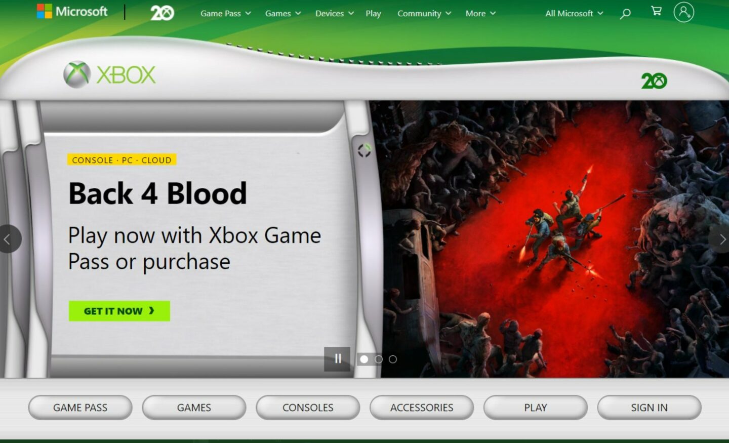 Xbox’s website is sporting a new look inspired by 360’s ‘blades ...
