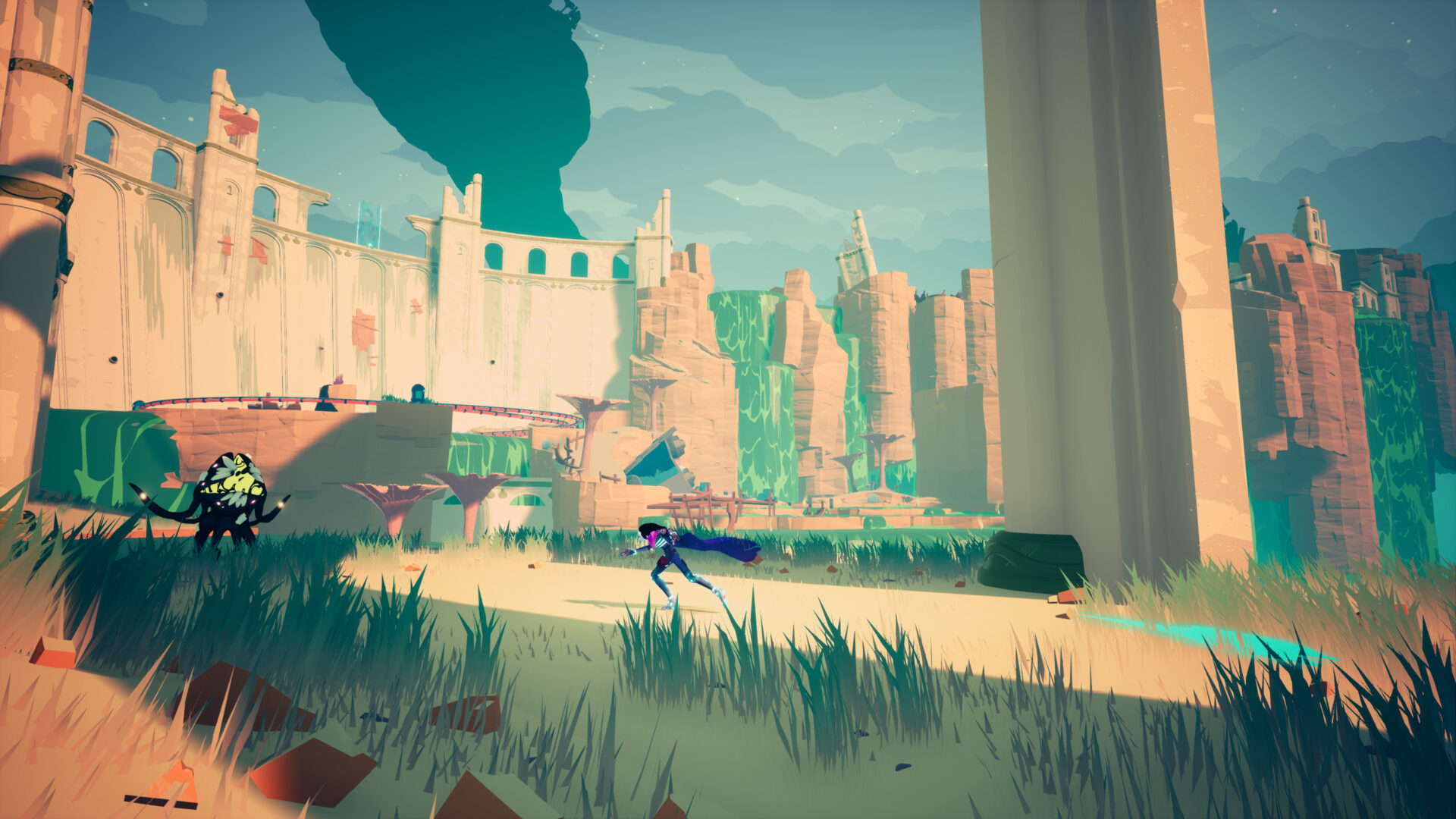 Solar Ash review: Shadow of the Colossus meets Jet Set Radio in a sci ...