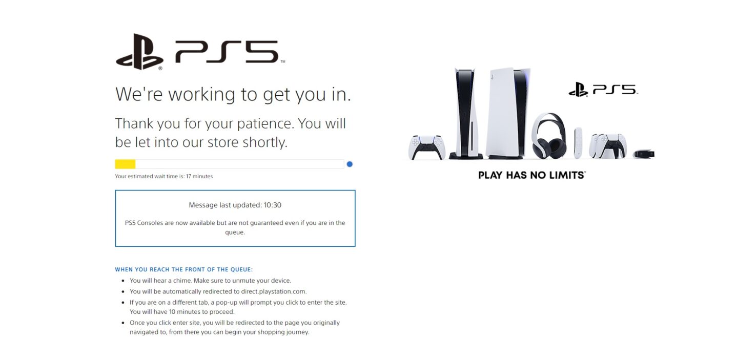 PS5 consoles are currently on sale at PlayStation Direct UK | VGC