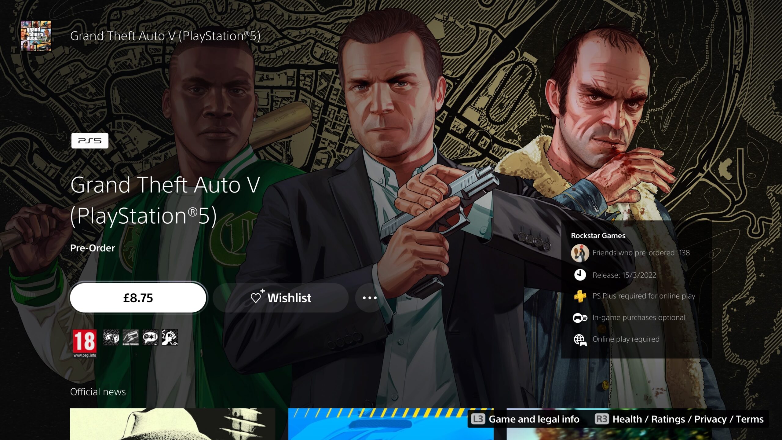 Confirmed: The full GTA V package is $10 on PS5 and $20 on Xbox Series ...