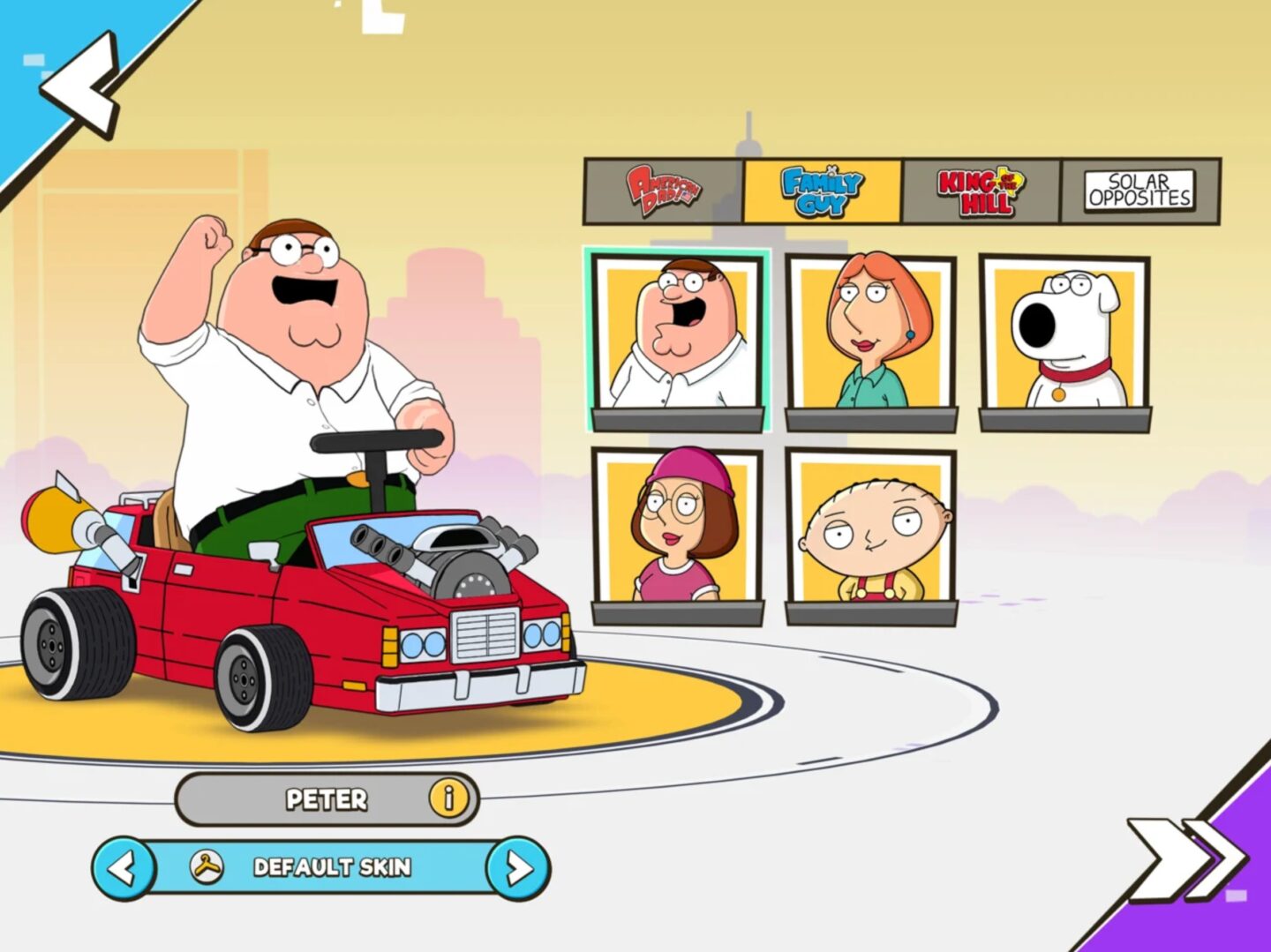 A new karting game stars Family Guy, King of the Hill and American Dad ...