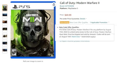The Modern Warfare 2 beta release date might have been leaked by Amazon ...