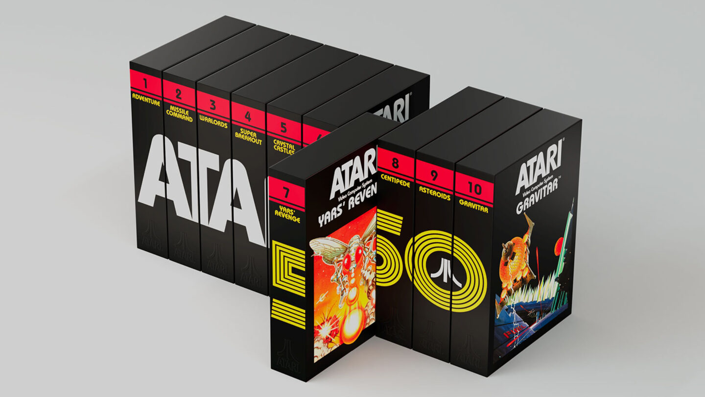 Atari is selling a 50th anniversary box set of 10 Atari 2600 games for ...