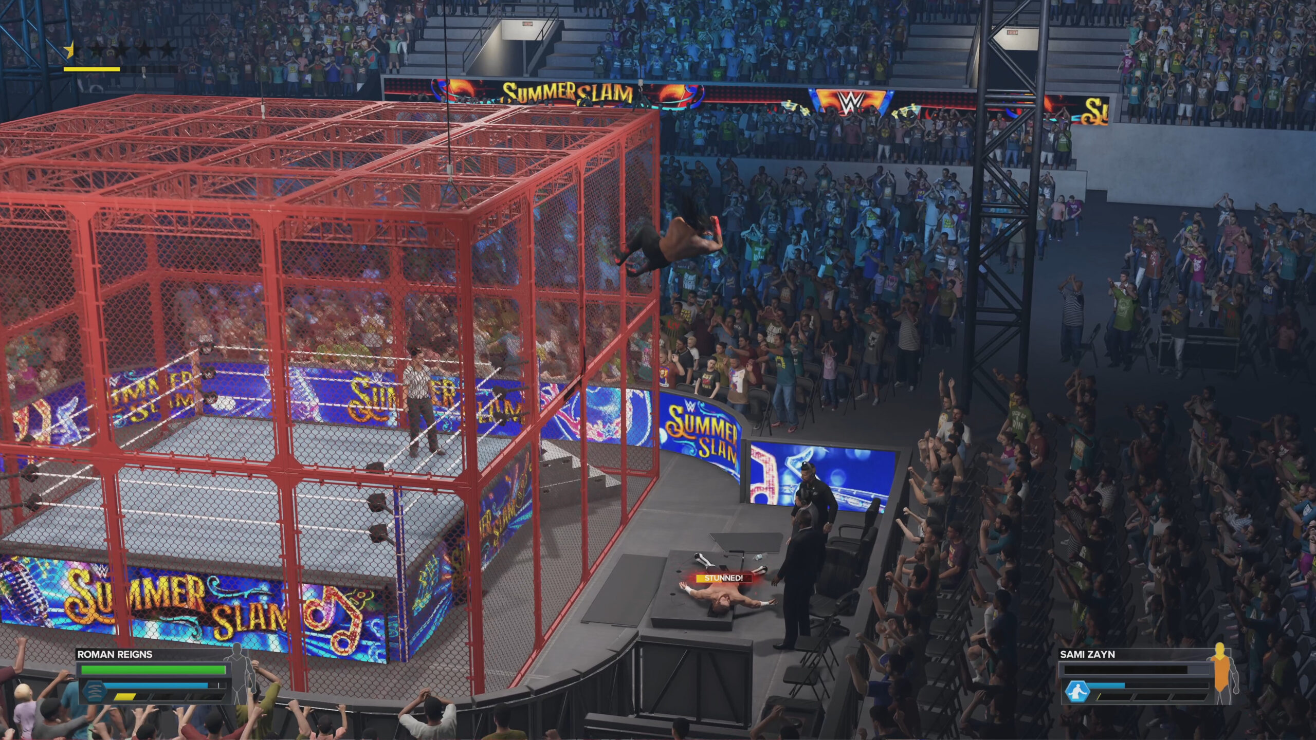 WWE 2K23: How to escape Hell in a Cell and throw your opponent off it | VGC