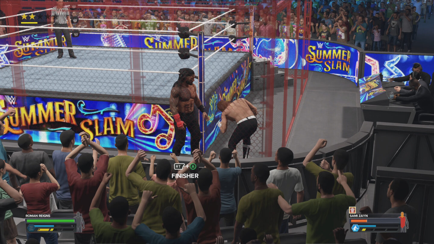 WWE 2K23: How to escape Hell in a Cell and throw your opponent off it | VGC