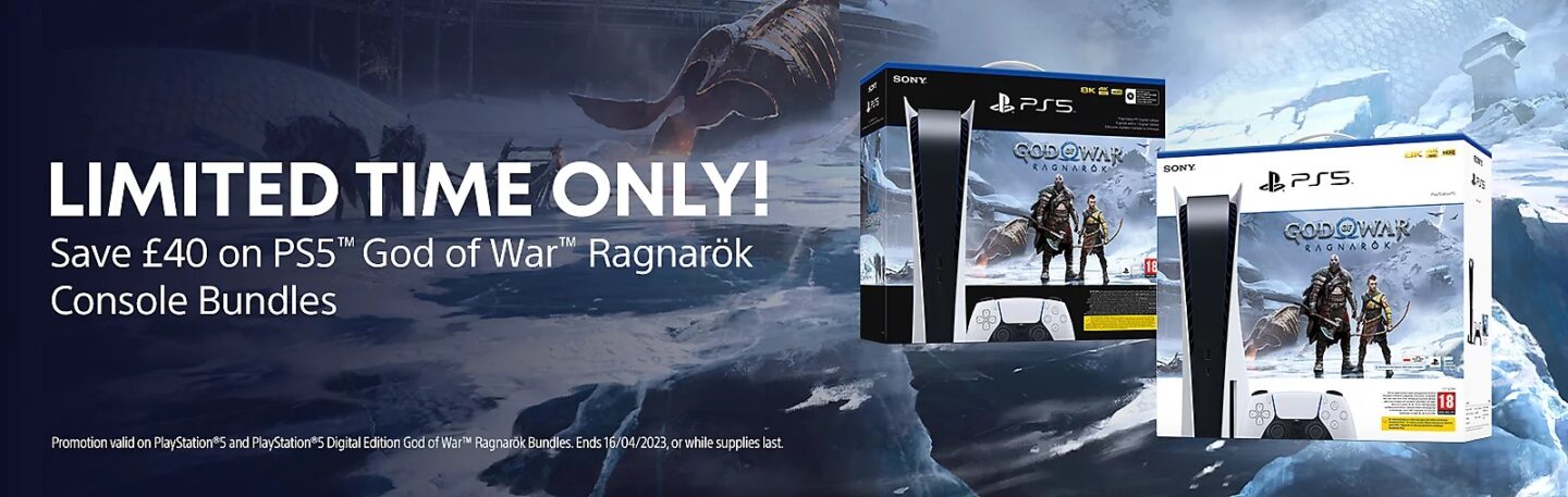 PS5 God of War Ragnarök console bundles have been discounted by £40 in ...