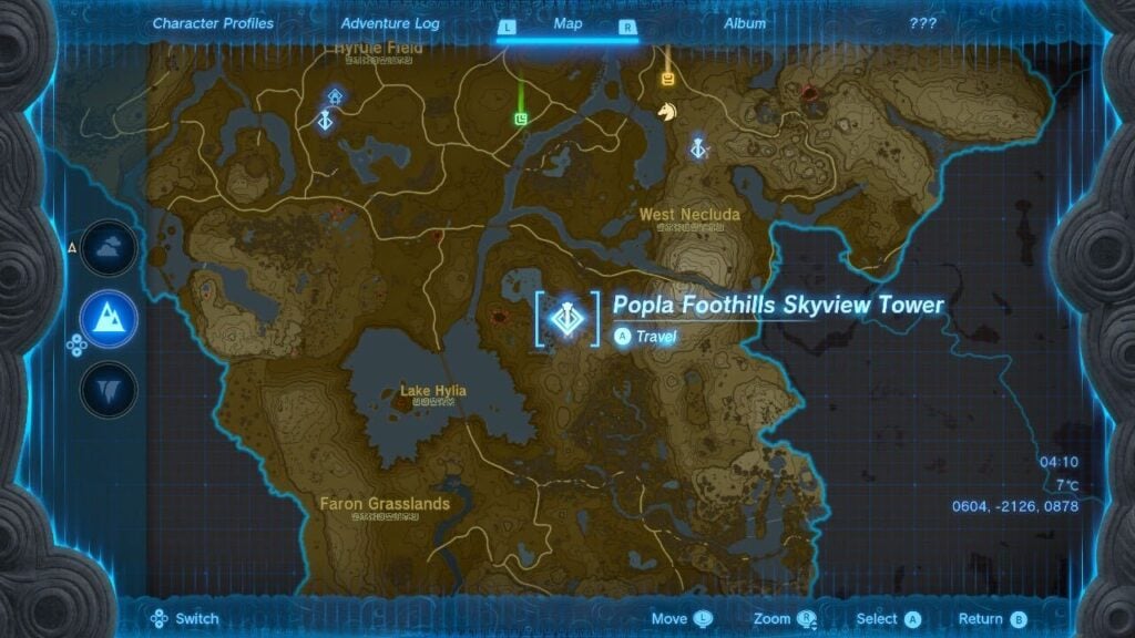 Zelda Popla Foothills Skyview Tower solution | VGC