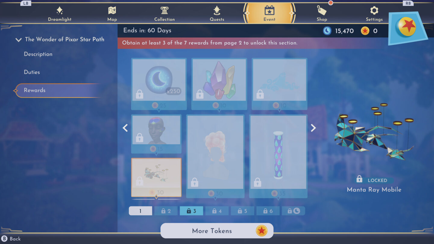 Disney Dreamlight Valley - Wonder of Pixar Star Path rewards list | VGC