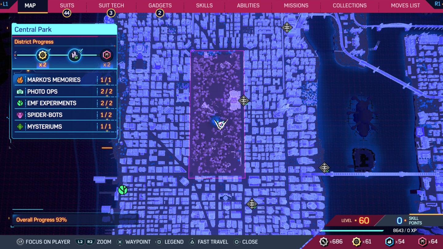 Spider-Man 2 - Central Park Spider-Bot locations | VGC