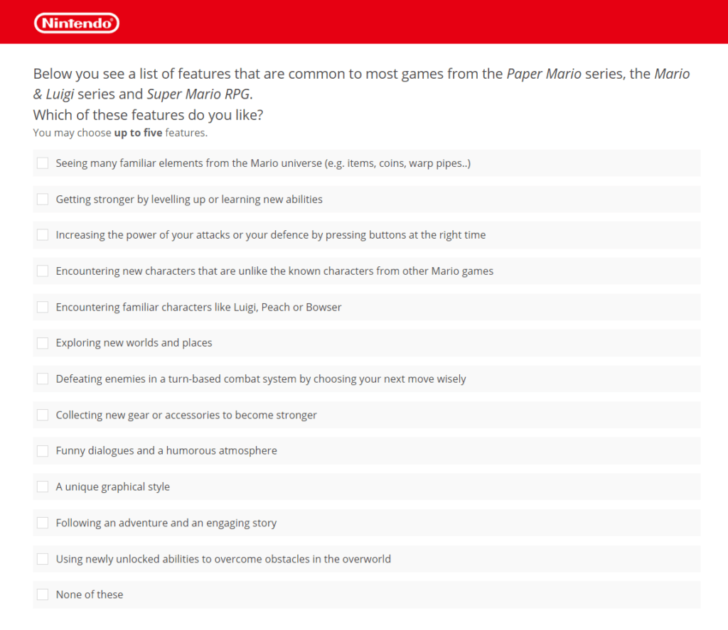Nintendo survey asks for feedback on Mario RPG, Paper Mario and Mario ...