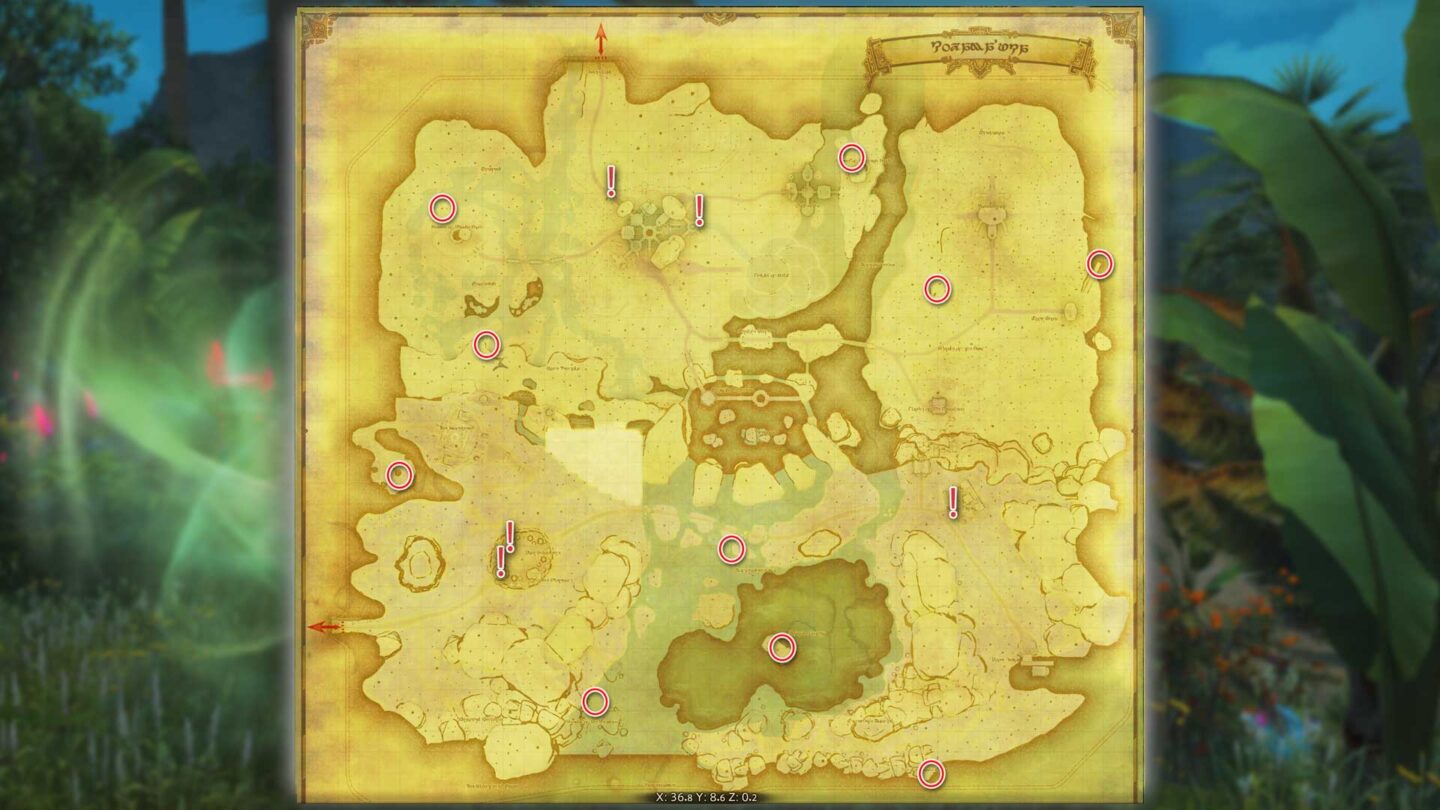 All FFXIV Dawntrail Kozama’uka Aether Current locations | VGC