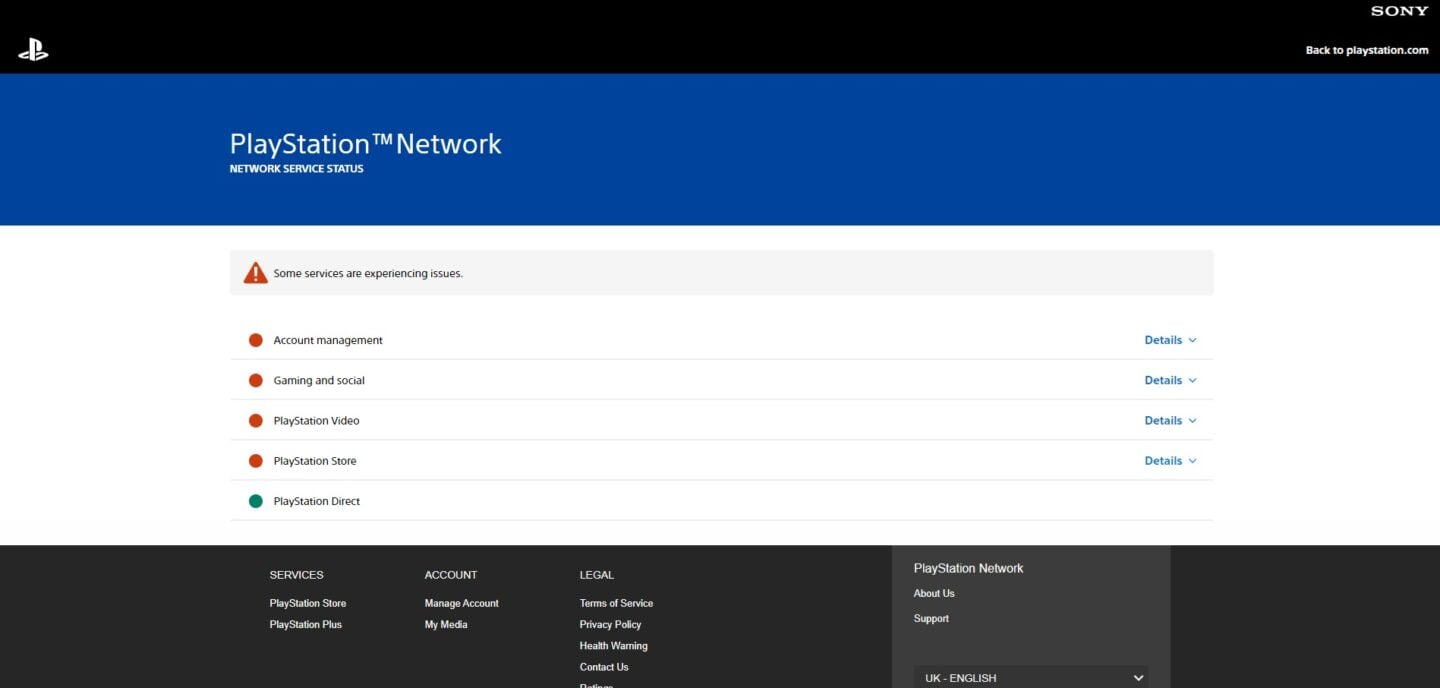 The PlayStation Network is down | VGC