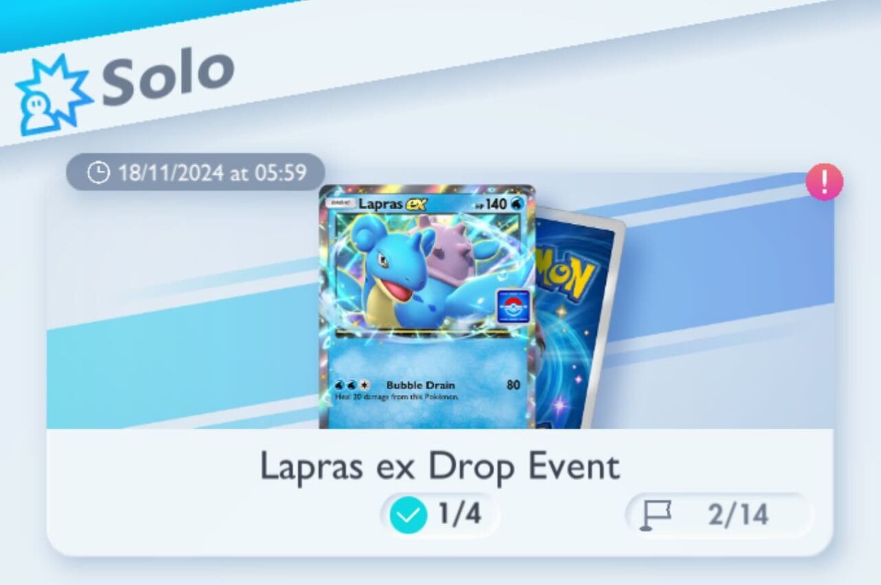 Pokémon TCG Pocket gets a Lapras ex Drop Event with five new cards | VGC