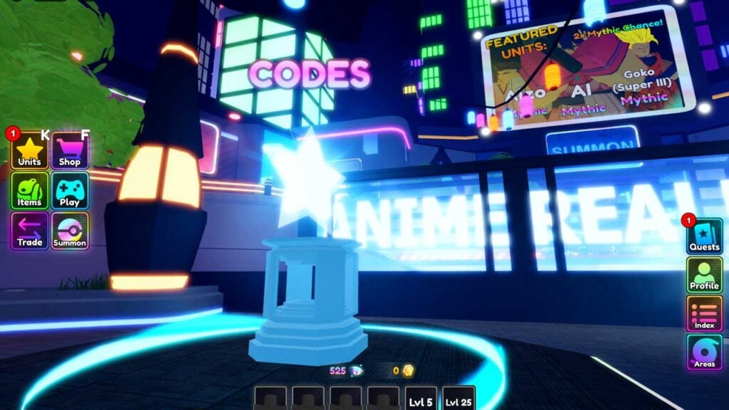 Anime Realms codes for UPD 1.5 (January 2025) | VGC