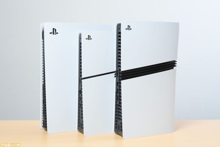 PS5 Pro images compare its size to the original and Slim PS5 models | VGC