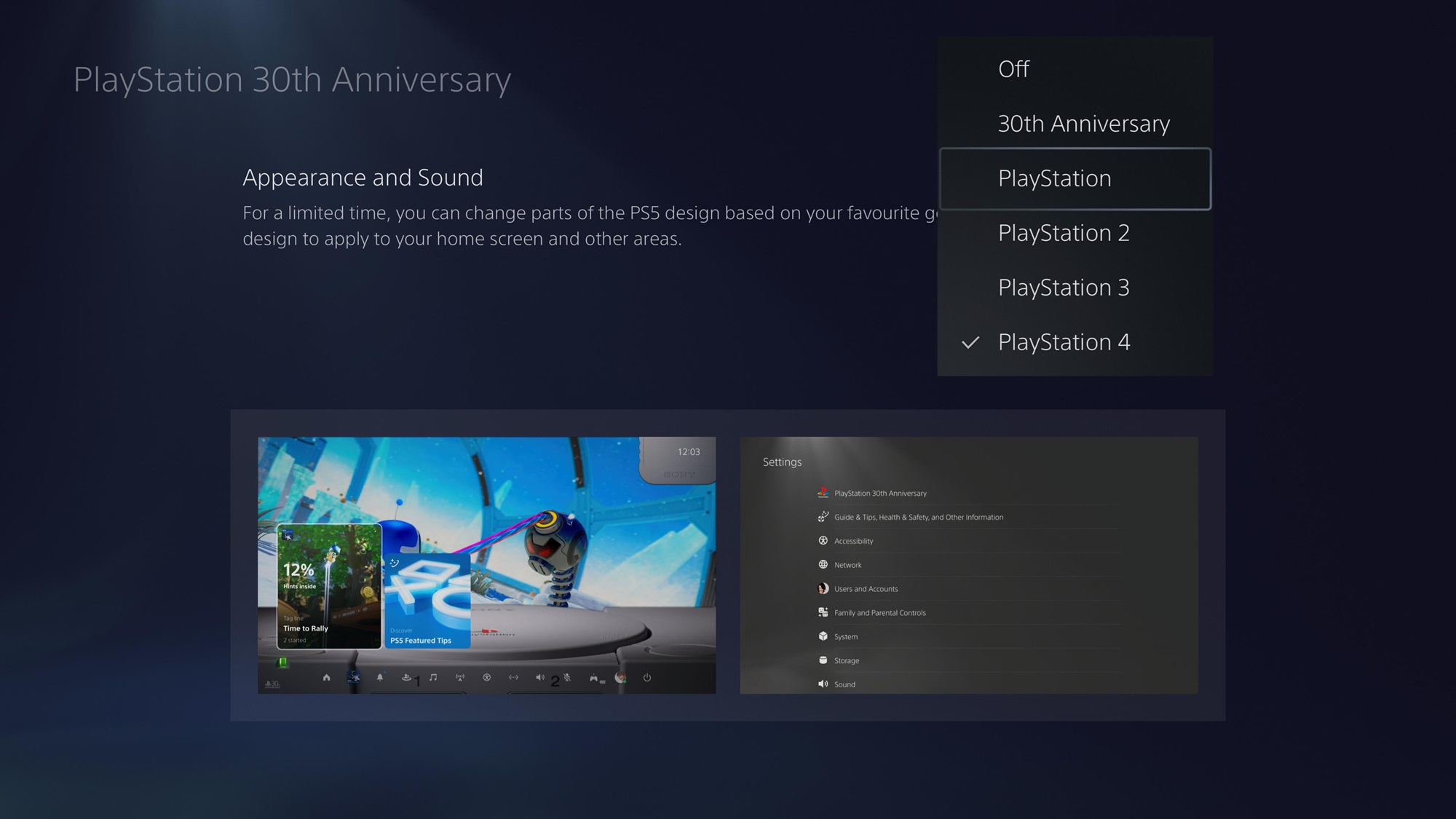 PS5 adds limited-time PS1 boot-up and customizable themes based on ...
