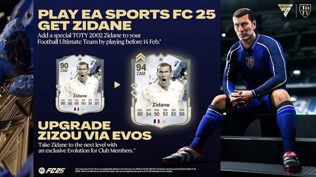 EA Sports FC 25 is giving every player a 90-rated Zidane, with the chance to evolve him to 94 | VGC