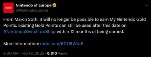 Nintendo is ending its My Nintendo Gold Points Switch eShop rewards ...