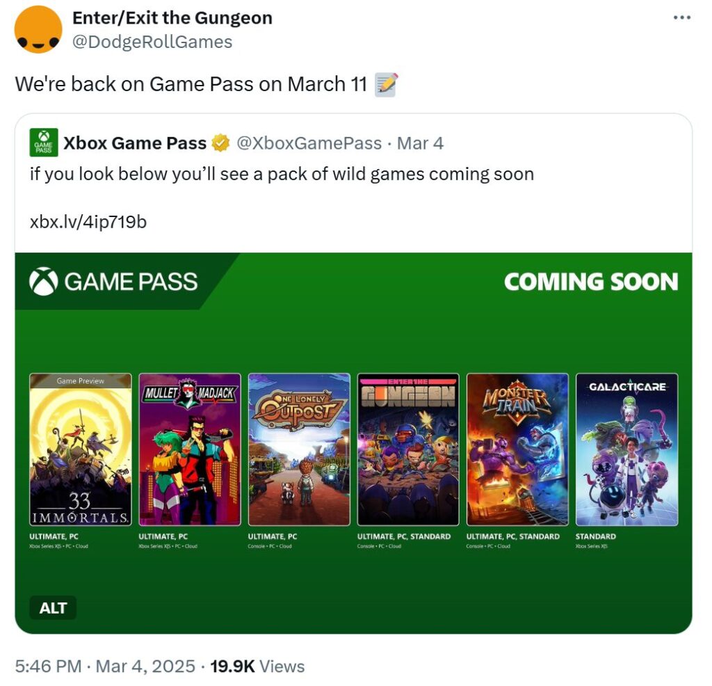 Xbox Game Pass sees the return of a critically acclaimed bullet hell ...
