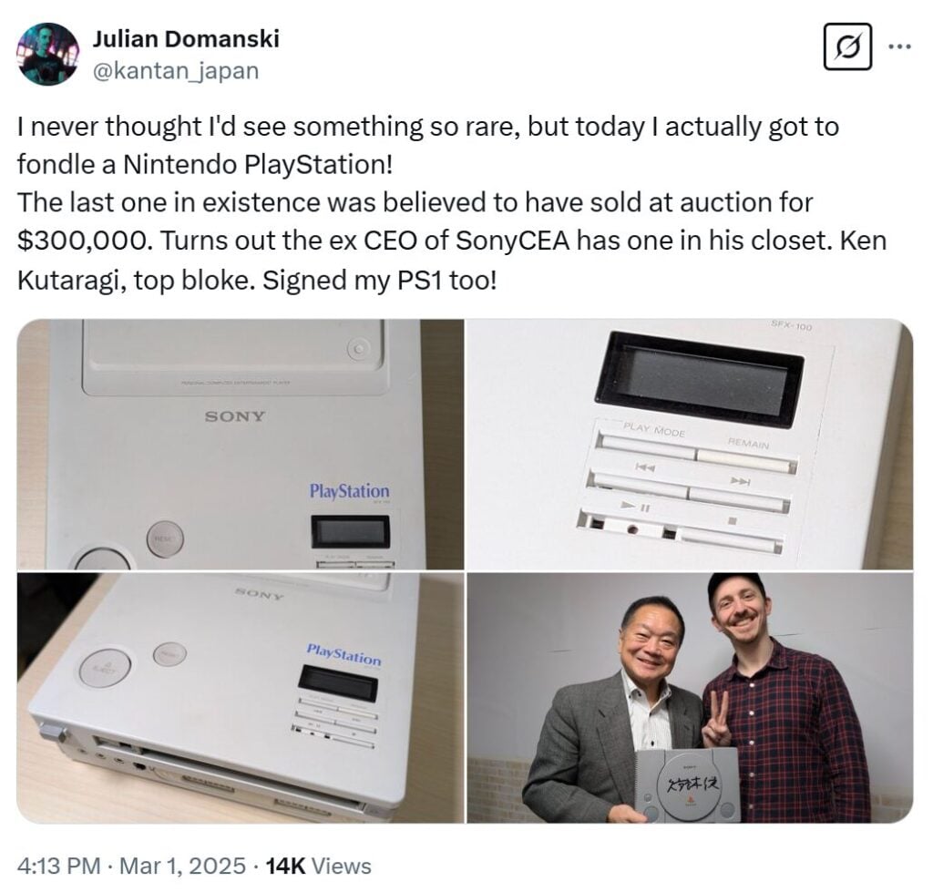 Ken Kutaragi has a Nintendo PlayStation in his closet, it’s emerged | VGC