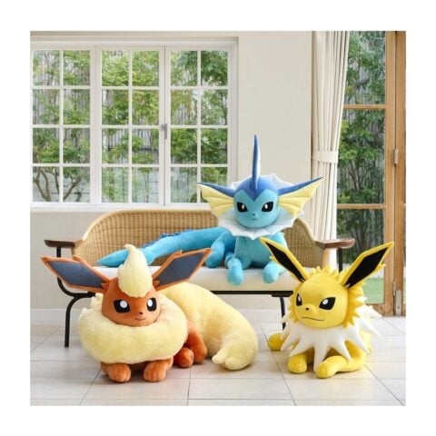 ‘Life size’ Pokémon plushes of Flareon, Vaporeon, Jolteon and Eevee are ...