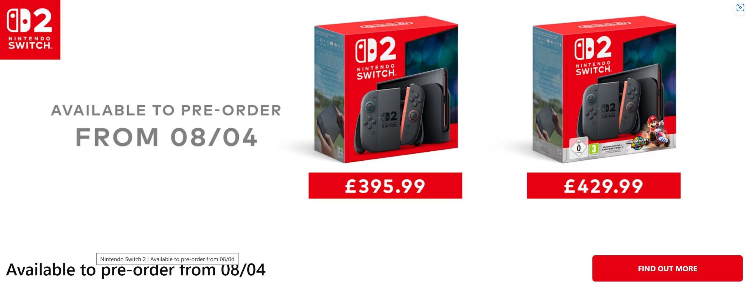 Switch 2 will be available to pre-order from Nintendo next week | VGC