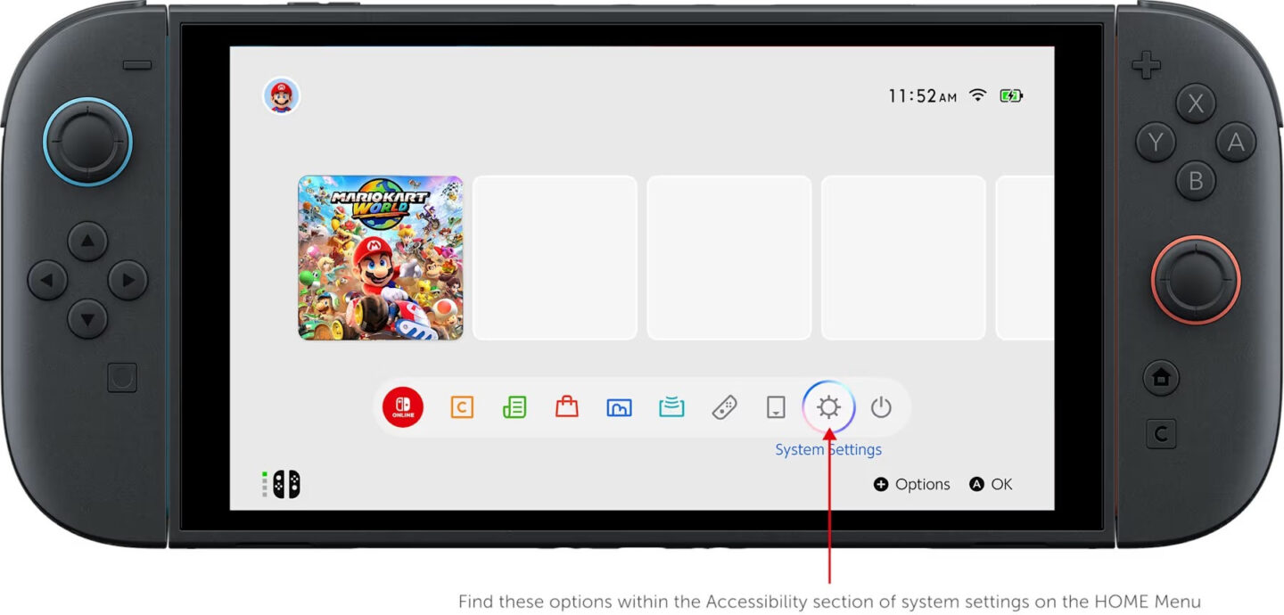 Nintendo Switch 2 home screen looks similar to the Switch home screen | VGC
