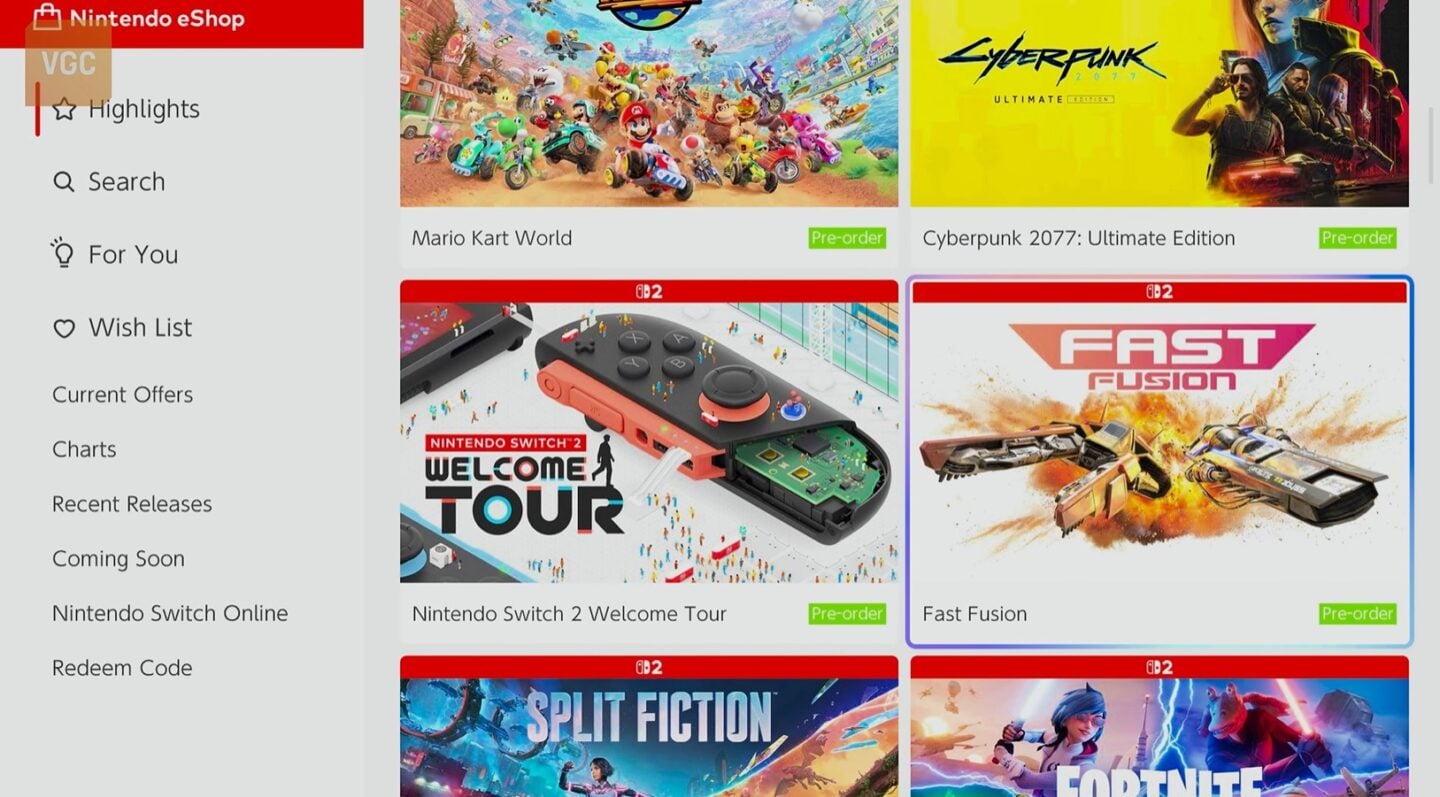 Get your first look at the Nintendo Switch 2 eShop | VGC