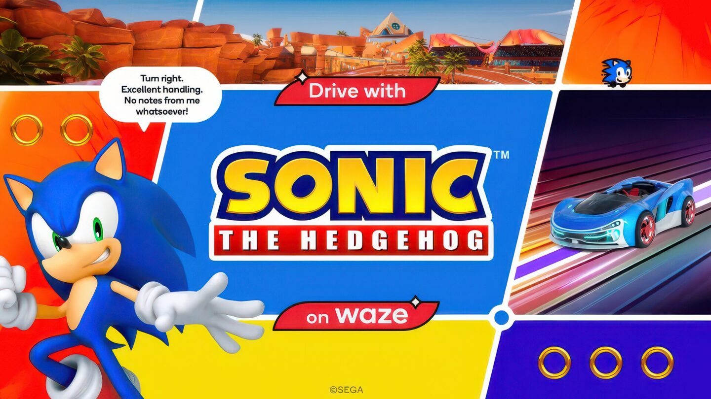 Sonic the Hedgehog has been added as a sidekick on GPS navigation app ...