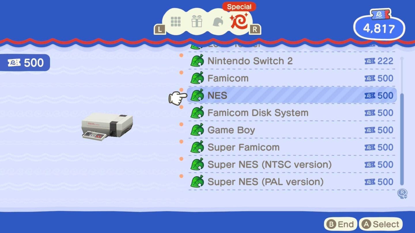 ACNH: How to get Nintendo items from the Resort Hotel | VGC