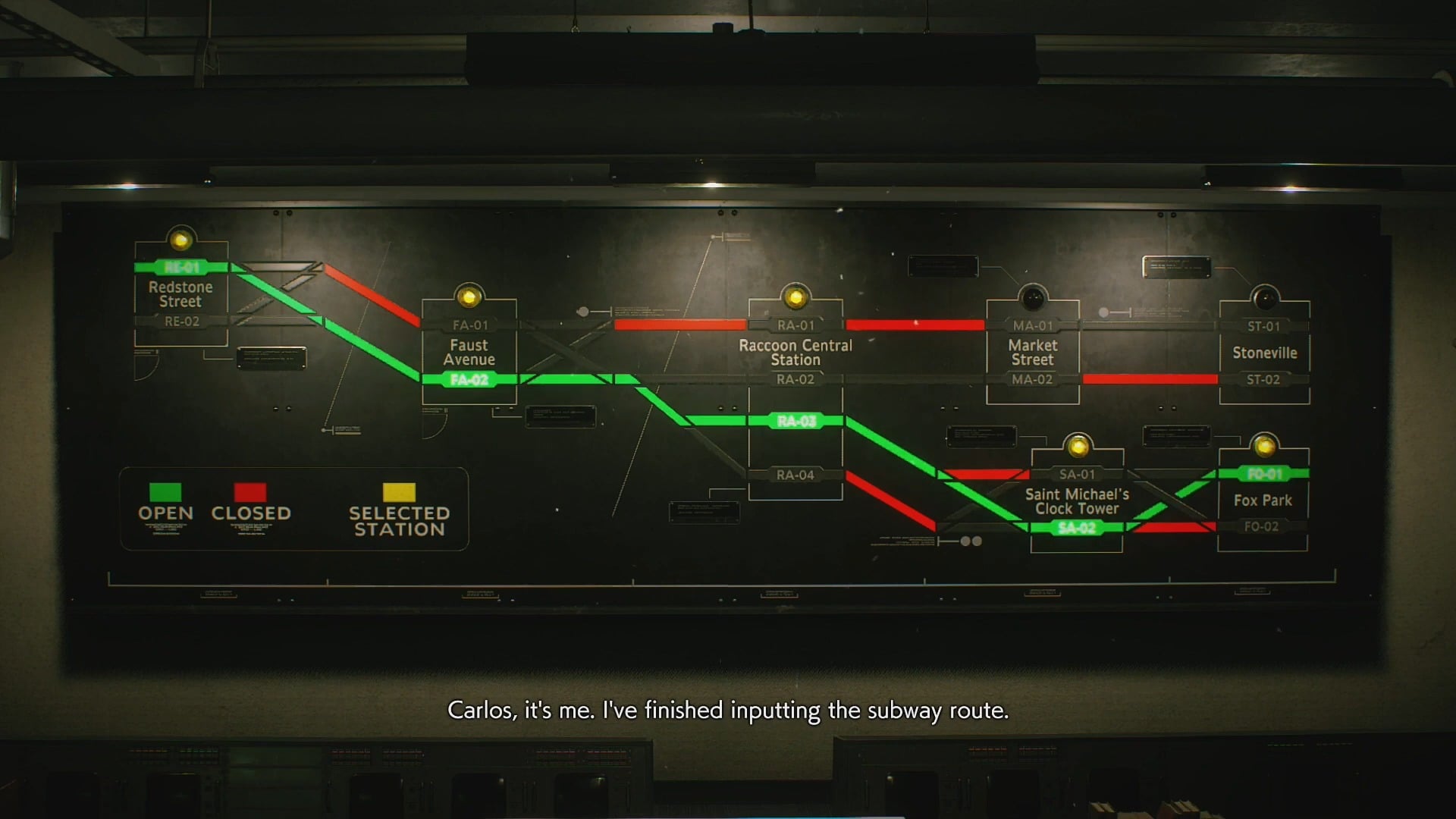 RE3 Remake: Subway train route puzzle solution | VGC