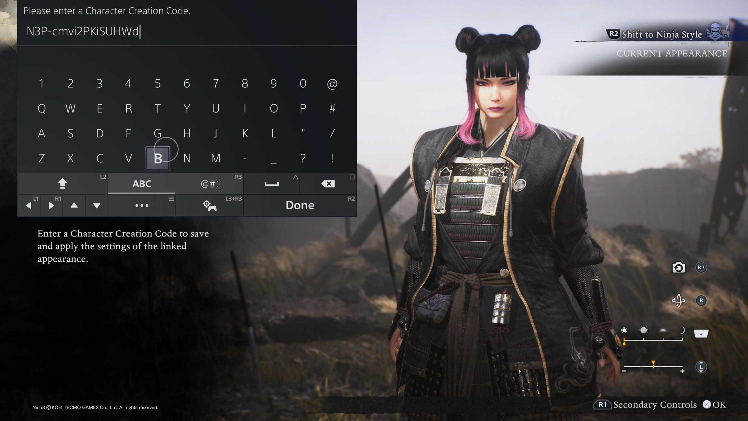 Nioh 3: Best Character Creation Codes and how to use them | VGC