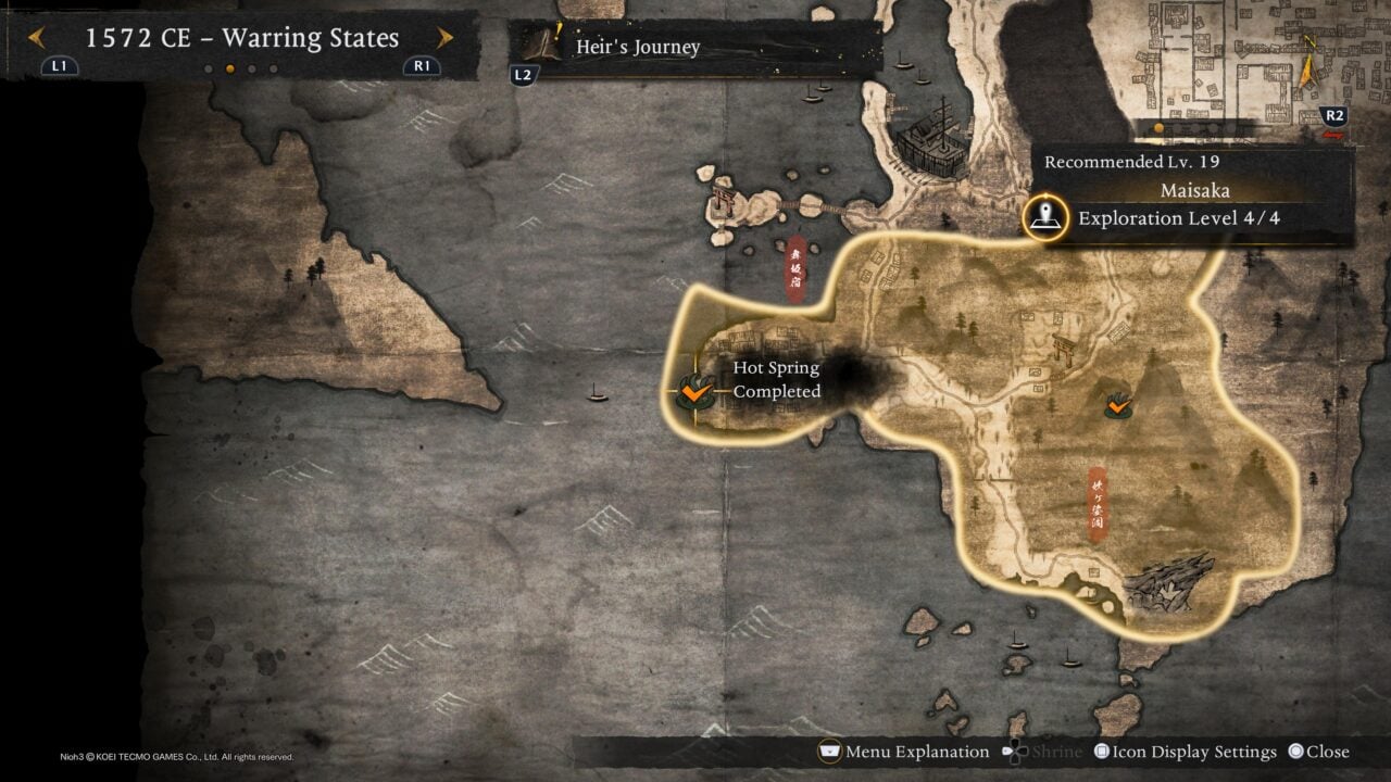Nioh 3: All Hot Spring locations | VGC