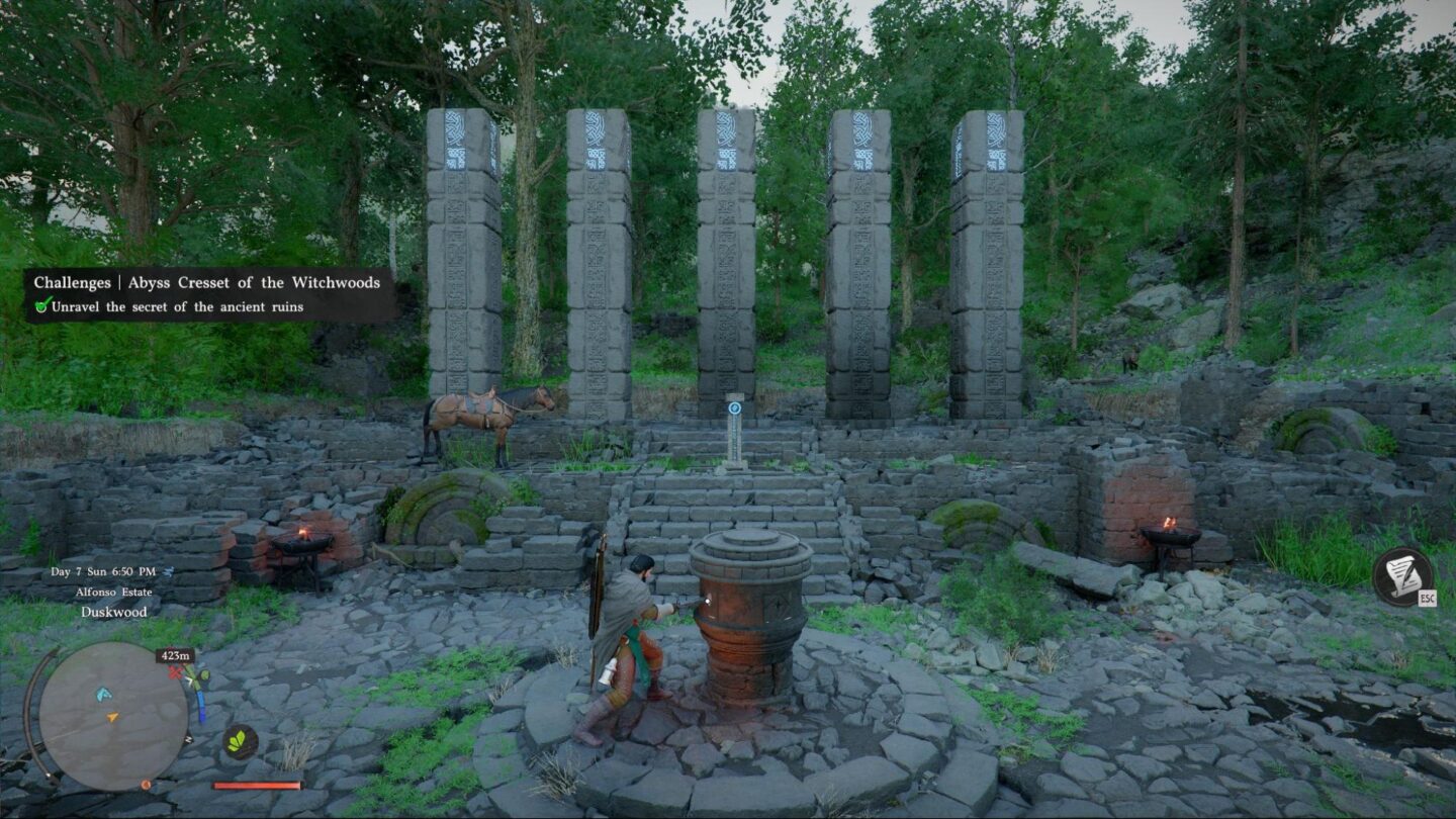 Crimson Desert guide: Ancient Ruins pillar puzzle in the Witchwoods | VGC